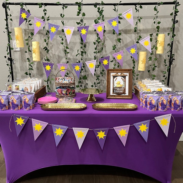 Tangled Flag Banner - Custom Cut - Customizable Sizes and Colors - Etsy