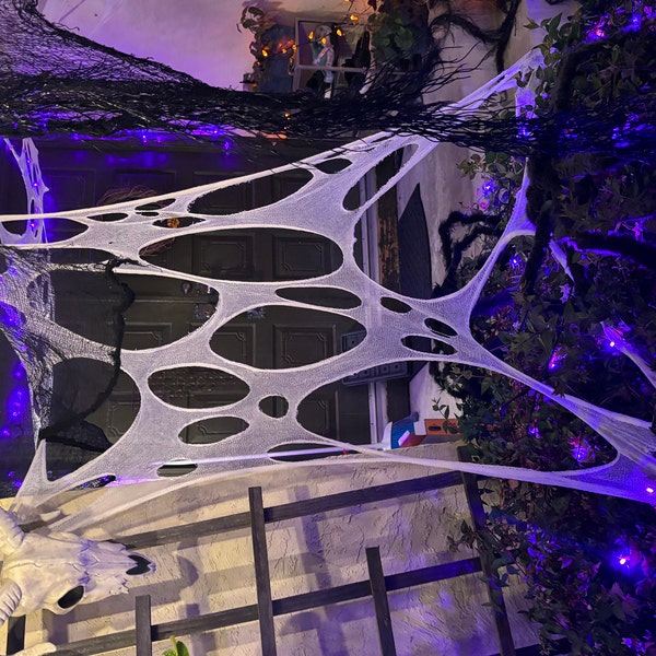 Halloween Decor Spider Web, Outdoor, Indoor, Reusable, Party, Door ...