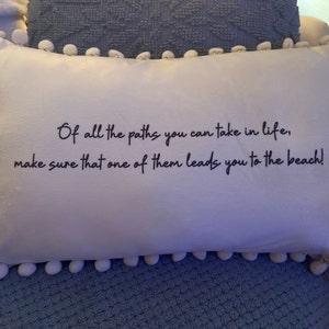 Personalized Pillow, Customize Pillow Words and Letters, Address Pillow ...