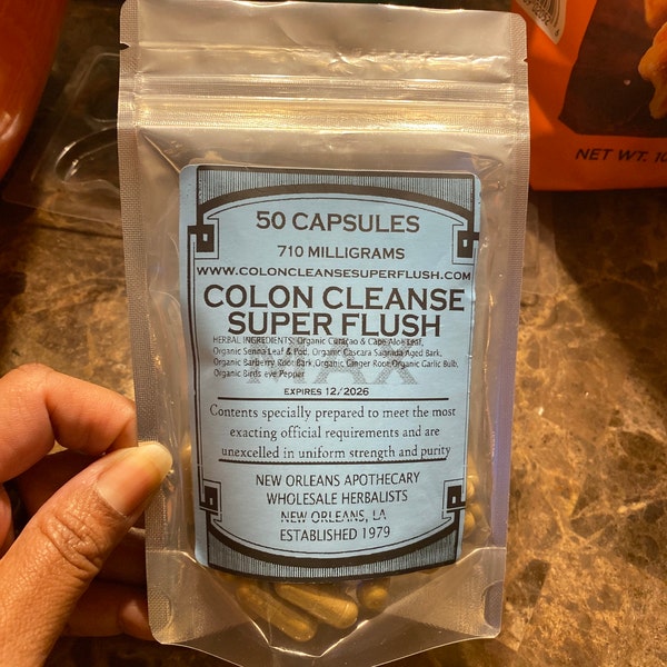 Max Colon Cleanse Super Flush Max Organic Herb | 710mg - Etsy