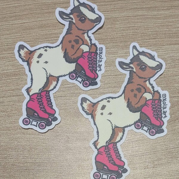 Redhead Rollerskate Pinup Sticker, Rollerskate Art, Matte Pinup ...