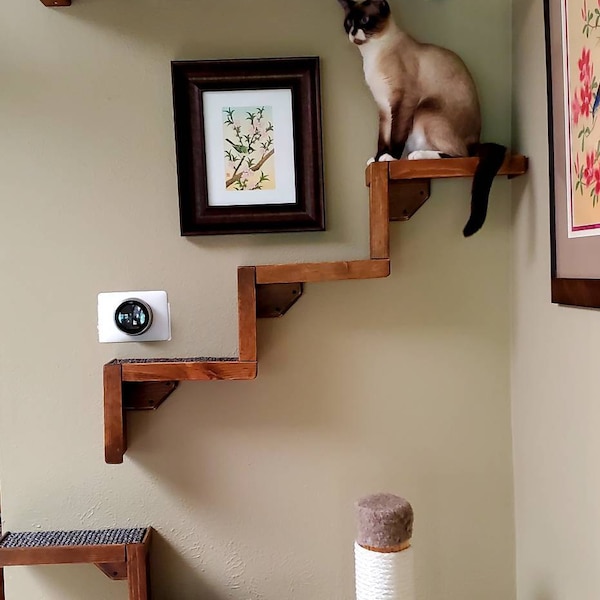Floating Cat Stairs | Floating Cat Bed | Cat Perch | Cat Furniture - Etsy