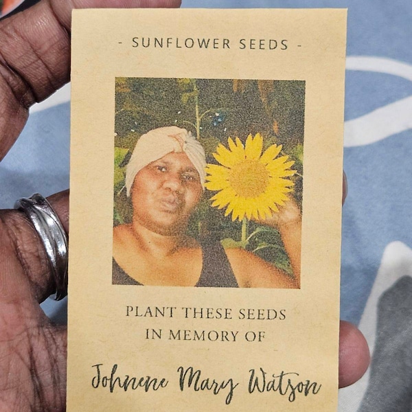 Custom Printable Seed Packet, Seed Envelope, Printable Seed Packet ...