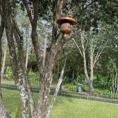 Birdfeeder, Largest Sized Rustic Log Hanging Bird Feeder, the Original ...