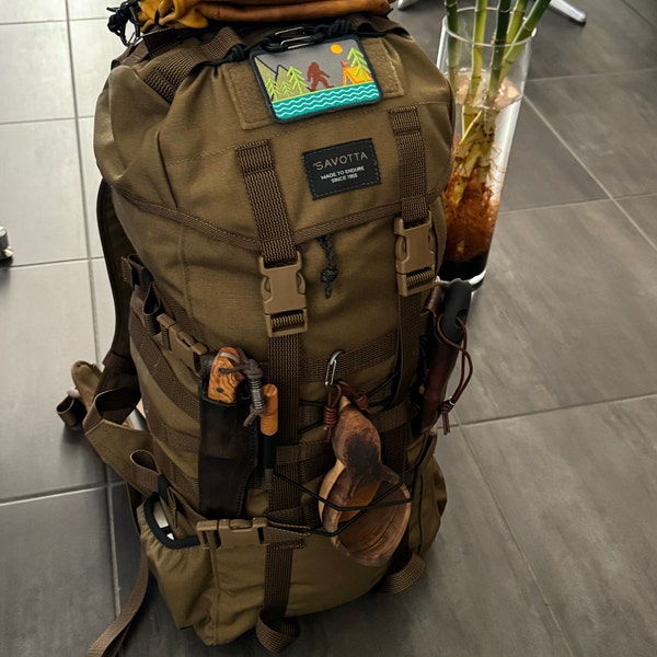 Compass Patch – Topo Morale Patch, Velcro Patch, Jackalope Forest ...