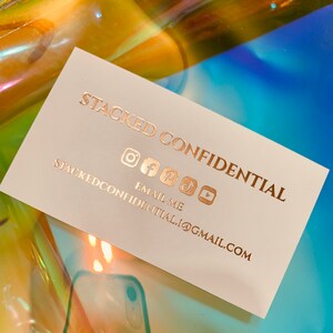 Silk Laminated Business Cards Calling Cards Plus Upgrades - Etsy