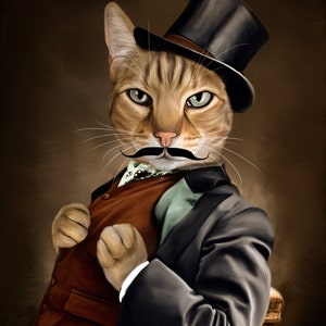 Custom Royal Pets Portrait Group Fish Portrait Gift for Fish - Etsy