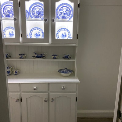 Blue and White Flat Ceramic Knobs Kitchen Cabinet Drawer Knobs - Etsy