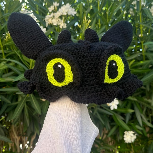 Toothless Dragon Nightfury AND Lightfury Crochet Hat Pattern - Etsy