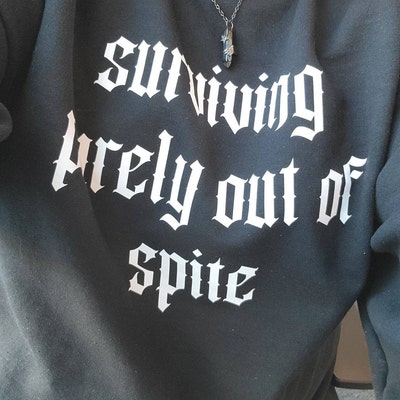 Goth Pullover Sweater Witch Horror Jumper Gothic Witchy True Crime ...