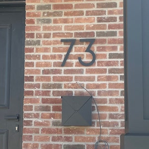 10 Inch Metal House Numbers | Address Sign Numbers | Modern Address ...