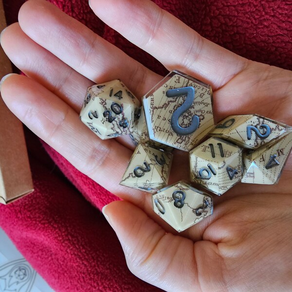 RPG Dice Resin Hidden Depths - ALT Shape - Etsy