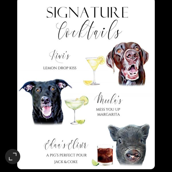 Cat Signature Drink Sign, Cat Signature Drink, Cat Signature Cocktails ...
