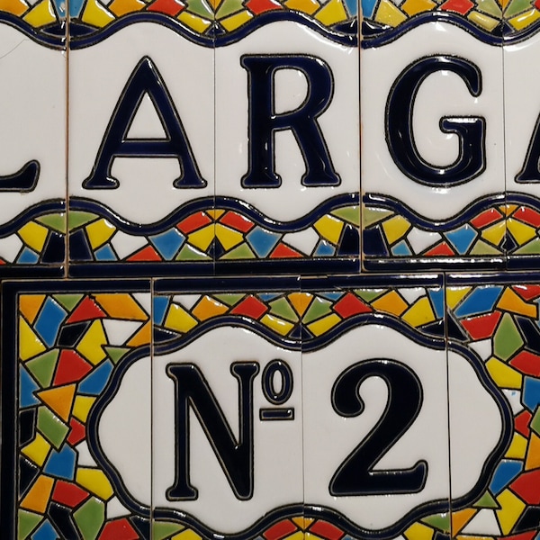 Letter GAUDI Keramik Coloured Name Tile A _ Z - Etsy