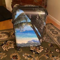 Personalised Script Name All Over Suitcase | Cabin Suitcase | Custom ...