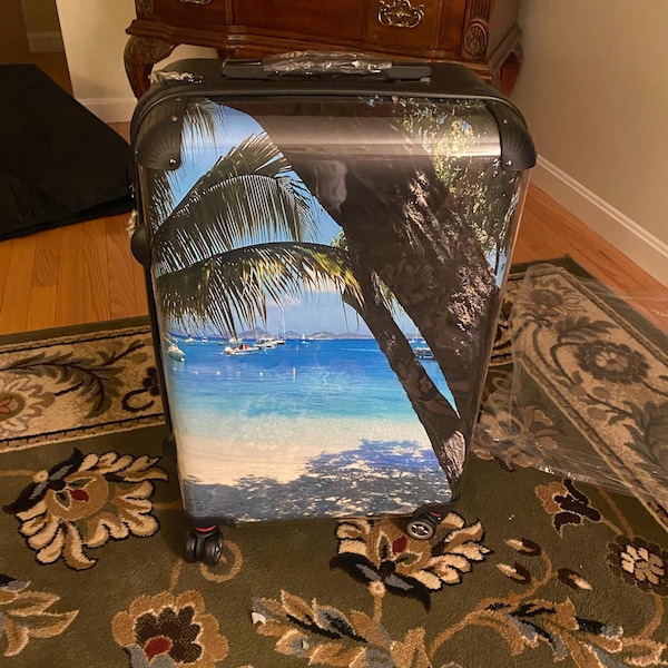 Personalised Upload Your Logo Suitcase | Cabin Suitcase | Custom ...