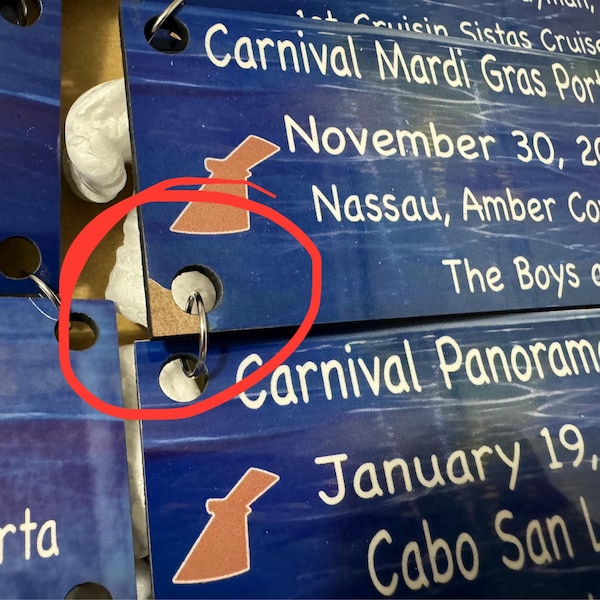 Personalized Carnival Cruise Duck Tags: Carnival Cruise Sign and Sail ...