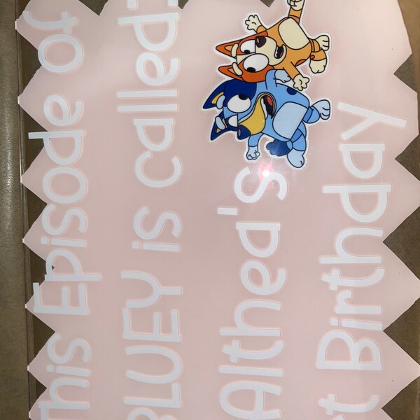 Bluey Birthday Party Welcome Sign, Kid's Party Sign, Bluey Dog Birthday ...