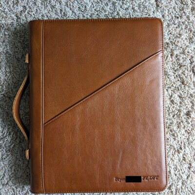 Pink Portfolio for Women, 3 Ring Binder Custom Portfolio With Name Logo ...