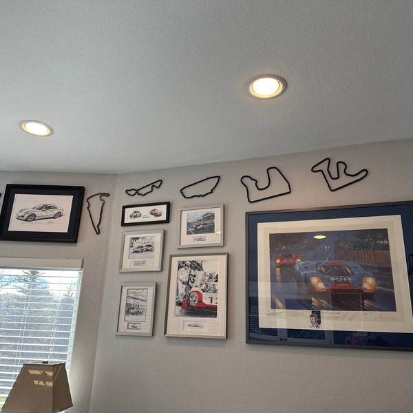 NASCAR Circle Track Wall Art. 4-12" Versions of Your Favorite Race ...