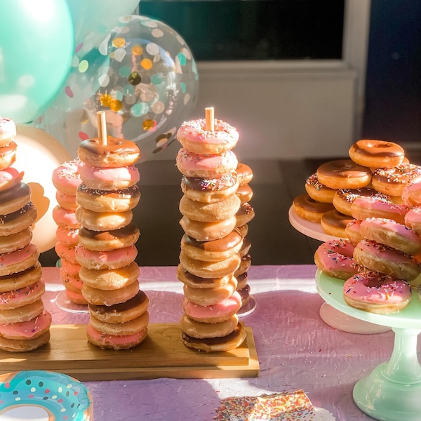 Donut Bar Display Stand Holds 11-66 Donuts, Custom Colors, Donut Holder ...