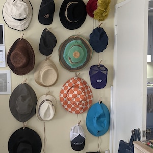 Hat Organizer Hat Wall Hanging Fedora Display Hat Rack | Etsy