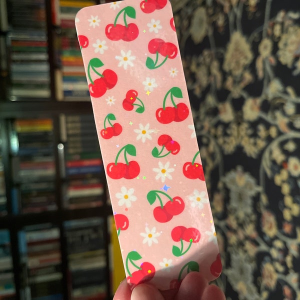 Holographic Fruit Bookmark Set | Peach Bookmark | Strawberry Bookmark ...