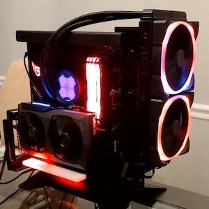 Wall Computer Dual Radiator Wall Computer Open Air Computer Case ...