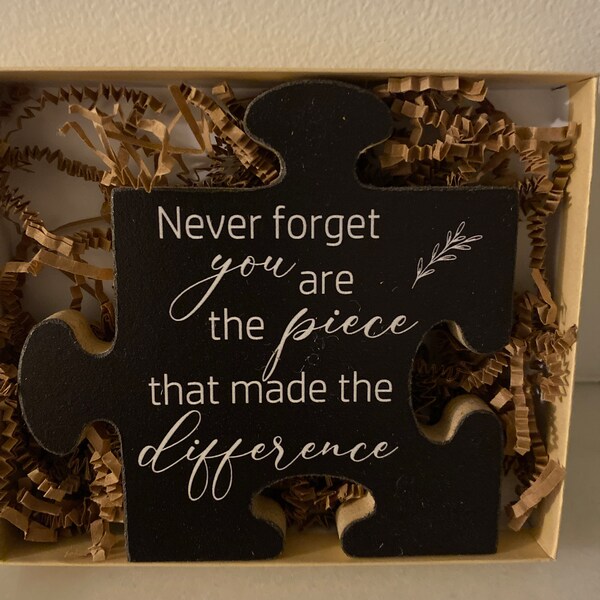 Personalized Puzzle Piece Mentor Gift: Thank You, Farewell Coworker ...