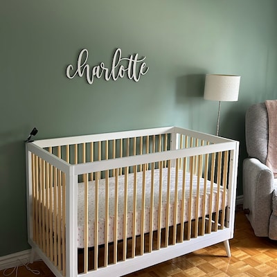 Baby Name Cutout for Nursery Above the Crib Name Sign Large Custom Baby ...