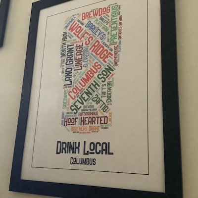 Cleveland Breweries Map - Etsy