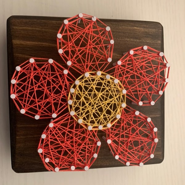 DIY Flower String Art Kit - Etsy