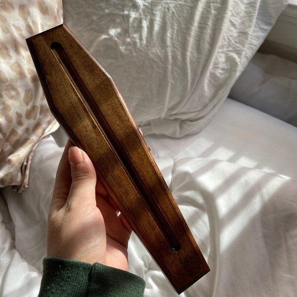 Coffin Shaped Rustic Wooden iPad Stand - Tablet-holder- Kitchen Tablet ...