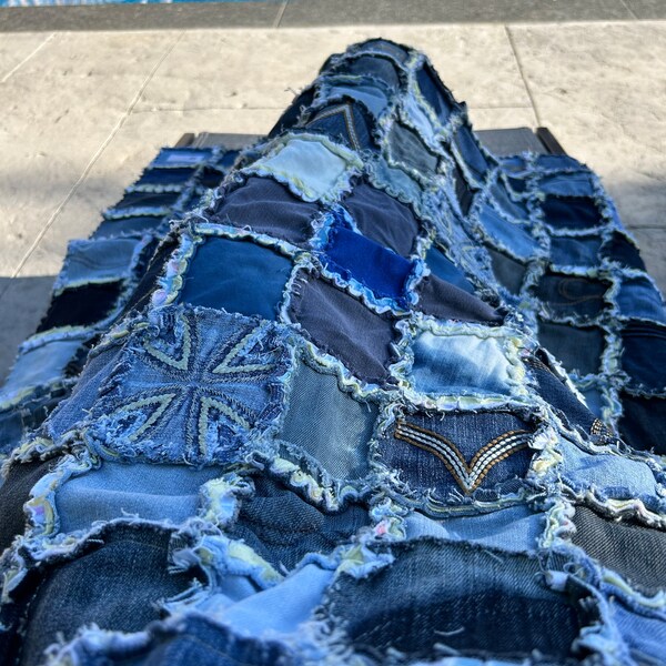 Scrap Crumb Throw Quilt - Etsy