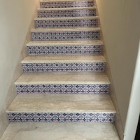 Mexican Talavera Tile Stair Riser Self Adhesive Vinyl Stickers,peel ...
