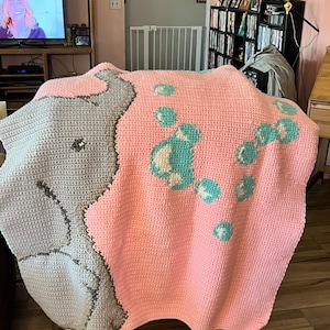 Thumper Rabbit Bunny Mini C2C Crochet Pattern With Written - Etsy