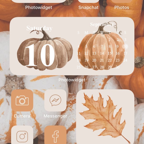 Fall App Icons, Autumn Aesthetic Boho iPhone Covers, Ios 14 App Icons ...