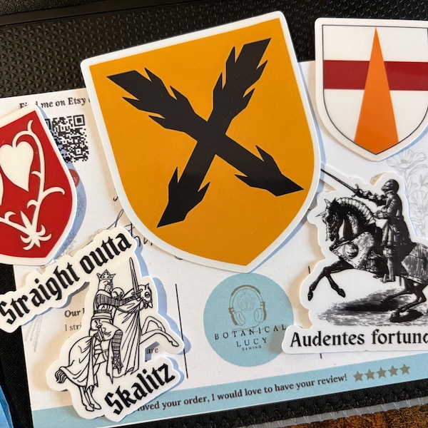 Kingdom Come Deliverance Inspired Vinyl Stickers . Talmberg, Leipa ...