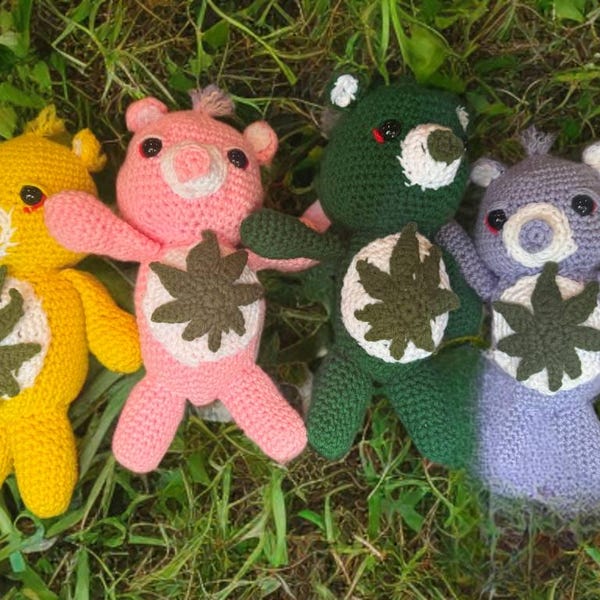 PDF Pattern: Marijuana Leaf Granny Square, Cannabis Granny Square, Pot ...