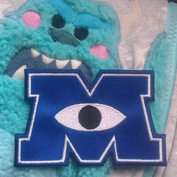 Monsters Inc University Embroidered Iron on Patch Iron on Applique - Etsy