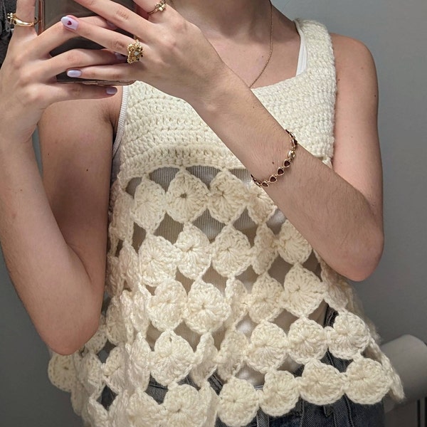 Yvette Crochet Flare Top Pattern: Beginner Friendly (PDF Pattern) - Etsy