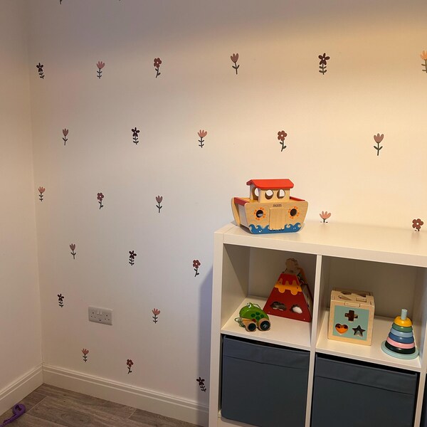 Blue Heart Wall Sticker Blue Wall Sticker Blue Nursery Wall Decal ...