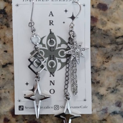 Aether Traveler Earrings Genshin Impact Inspired Jewelry - Etsy