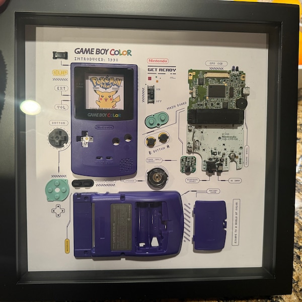 Framed Nintendo Game Boy Pocket Disassembled Game Console Wall Art ...