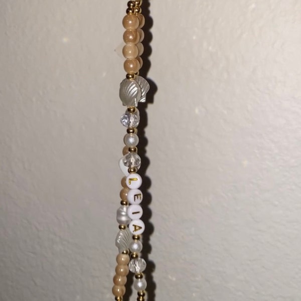 Glam Clam Golden Beach Themed Cell Phone Charm Freshwater Pearls Gold ...