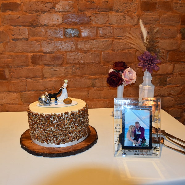 Race Car Drag Racing Flag Cake Topper Reception Wedding Day Bride Groom ...