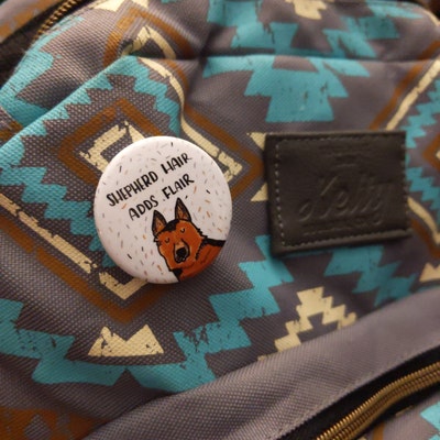 German Shepherd Pin, German Shepherd, Pinback Button Pin, Shepherd ...