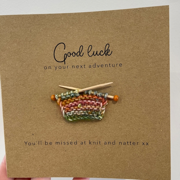 Personalised Knitters Birthday Card, Funny Knitting Birthday Card With ...