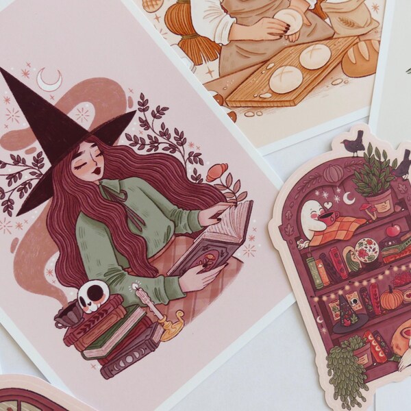 Skully the Book Loving Skeleton Art Print | Poster, Digital ...