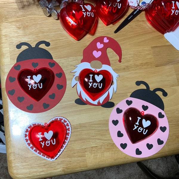 Ladybug Candy Holder, Valentine;s Day Candy Dome Svg, Valentines Day ...